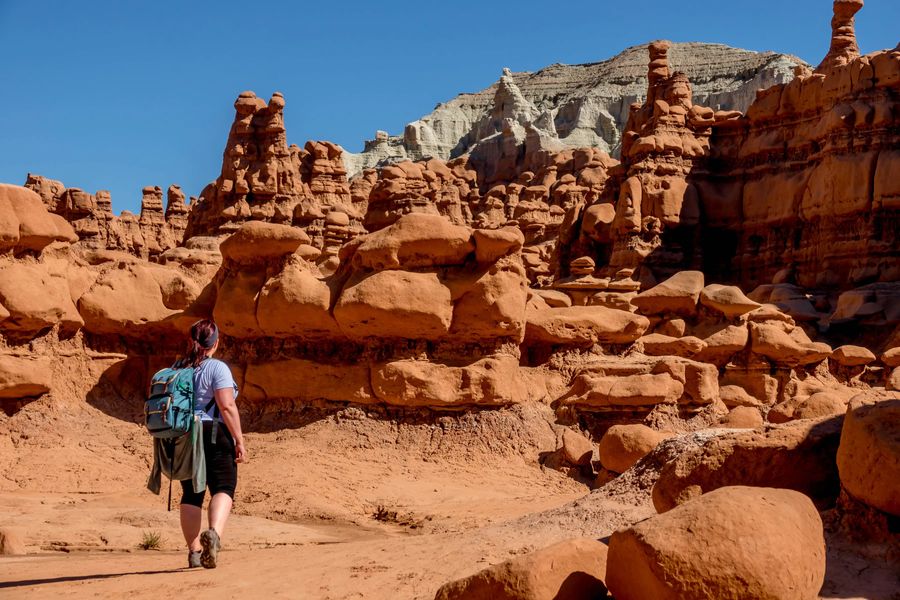 Hiking in Goblin Valley State Park